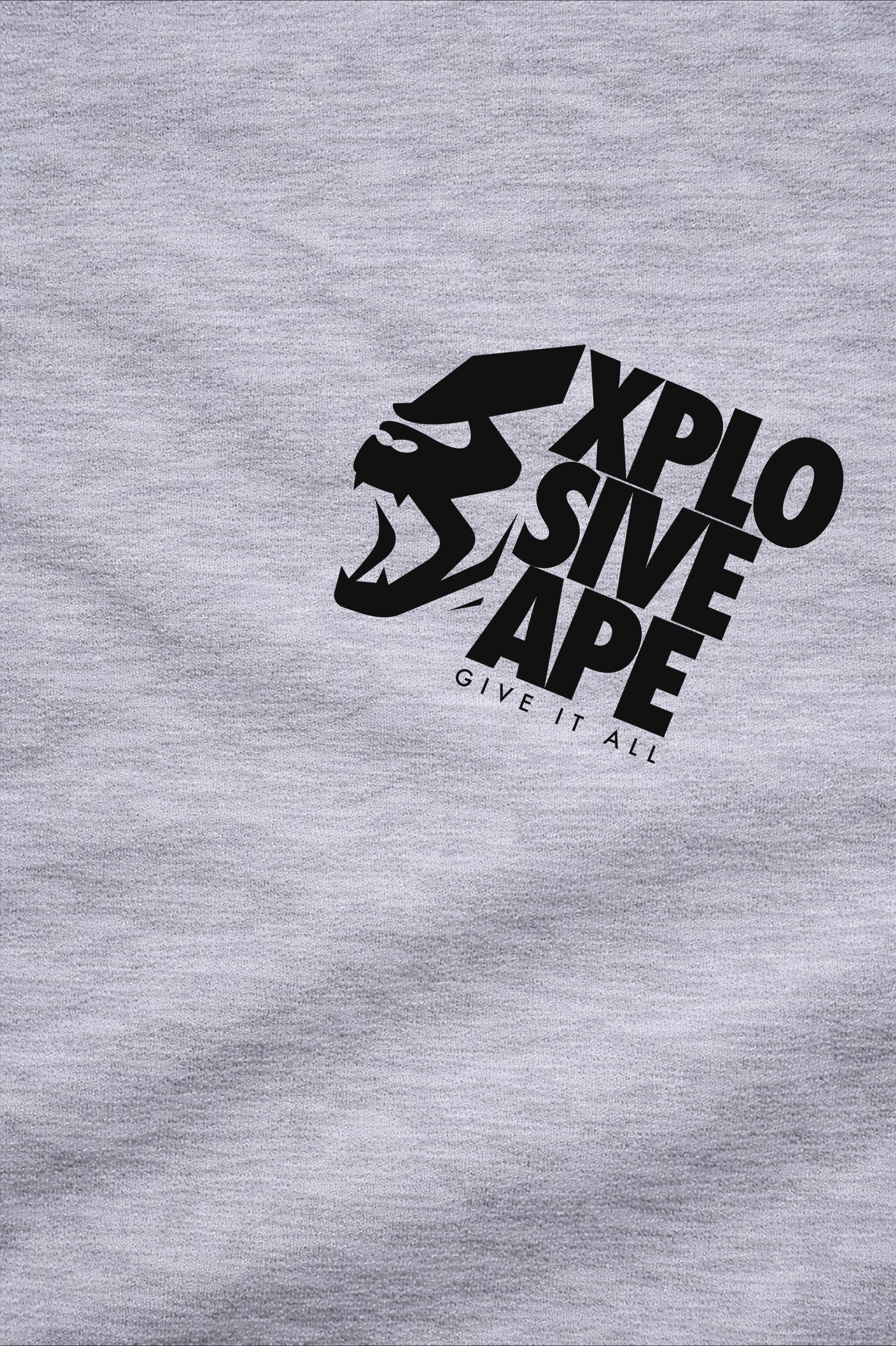 XAPE Ultimate Ape V2 String Hoodie - Heather Grey – Xplosive Ape