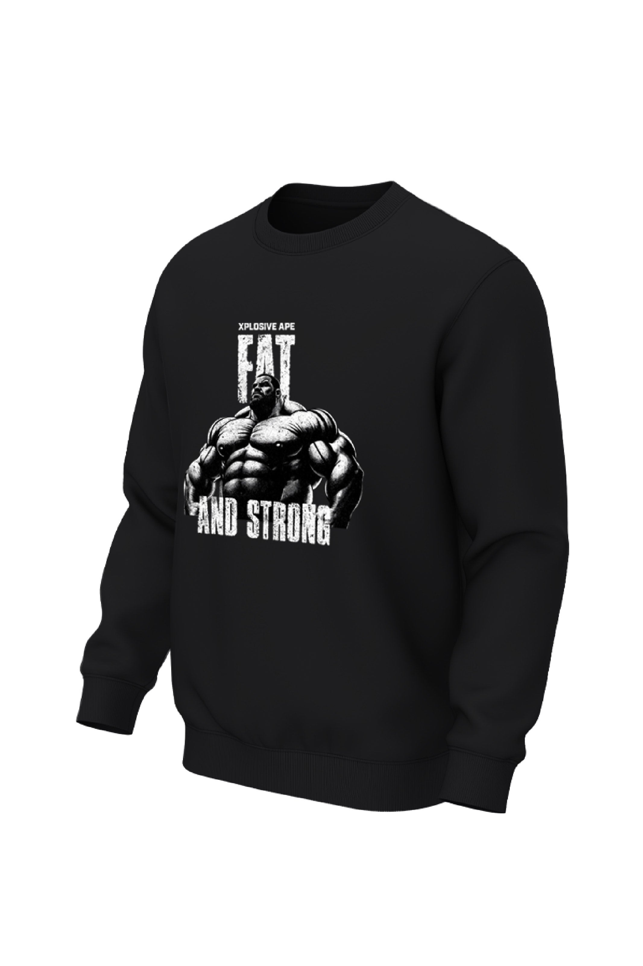 XAPE Fat And Strong V3 Sweatshirt - Black – Xplosive Ape
